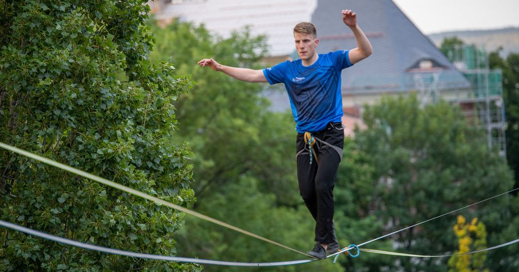 Slackliner Ruben Langer - So geht sächsisch.